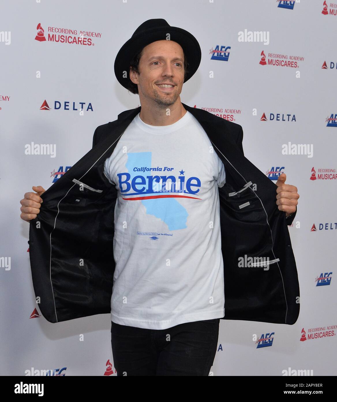 Los Angeles, USA. 25th Jan, 2020. US singer-songwriter Jason Mraz ...
