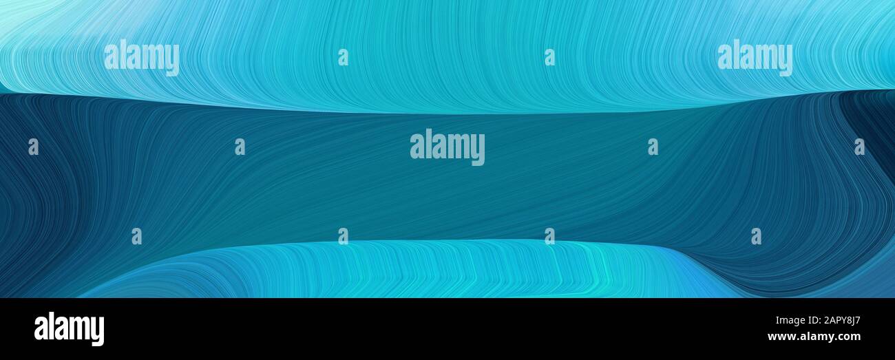 moving horizontal header with teal, medium turquoise and dark turquoise ...