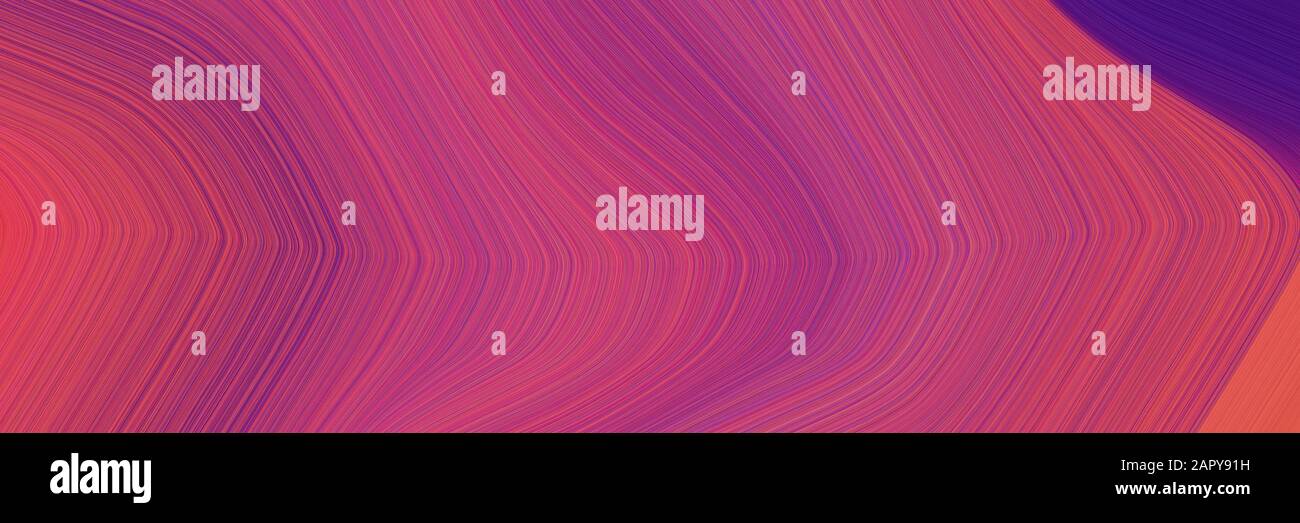 moving horizontal header with moderate pink, indigo and purple colors ...