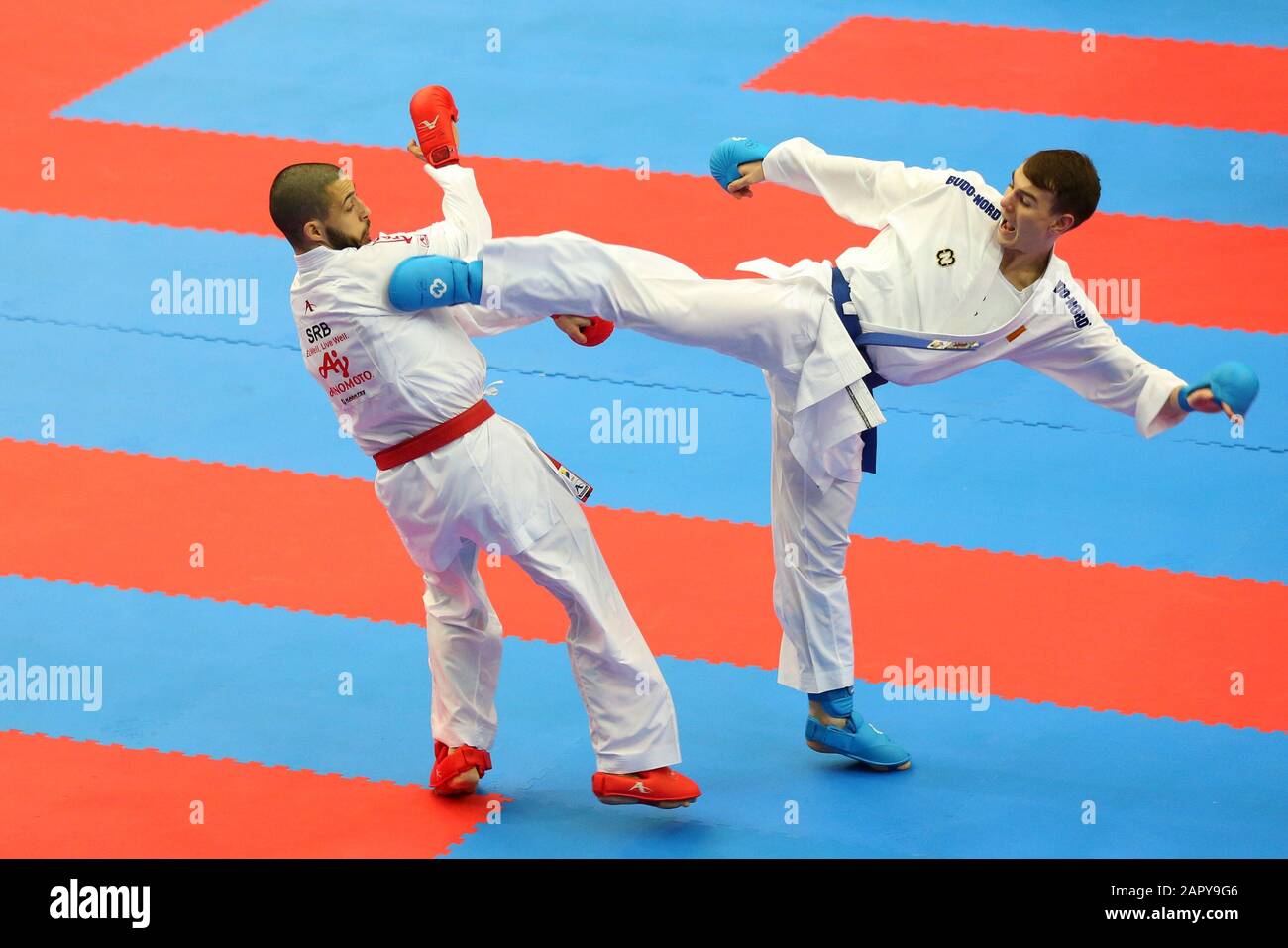 Paris, France . 24th Jan, 2020. Kavanagh for Ireland attempts a yoko ...