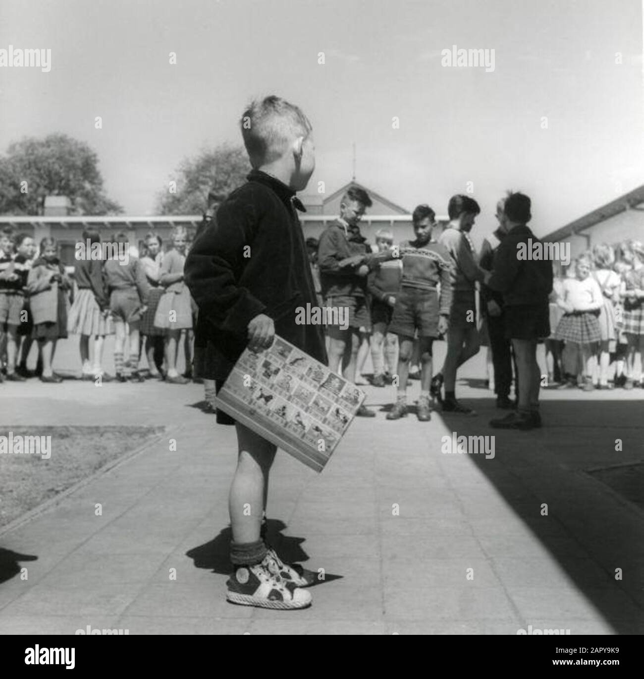 Children playground 1950s hi-res stock photography and images - Alamy