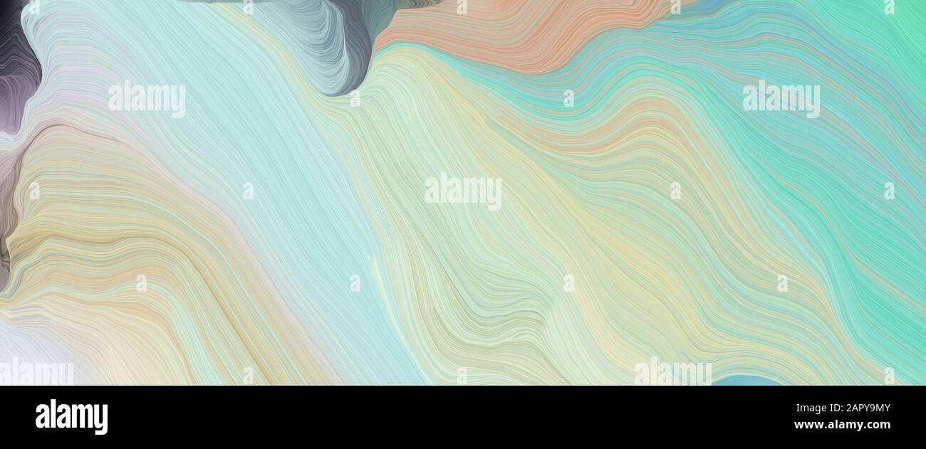 modern horizontal header with pastel gray, medium aqua marine and teal ...