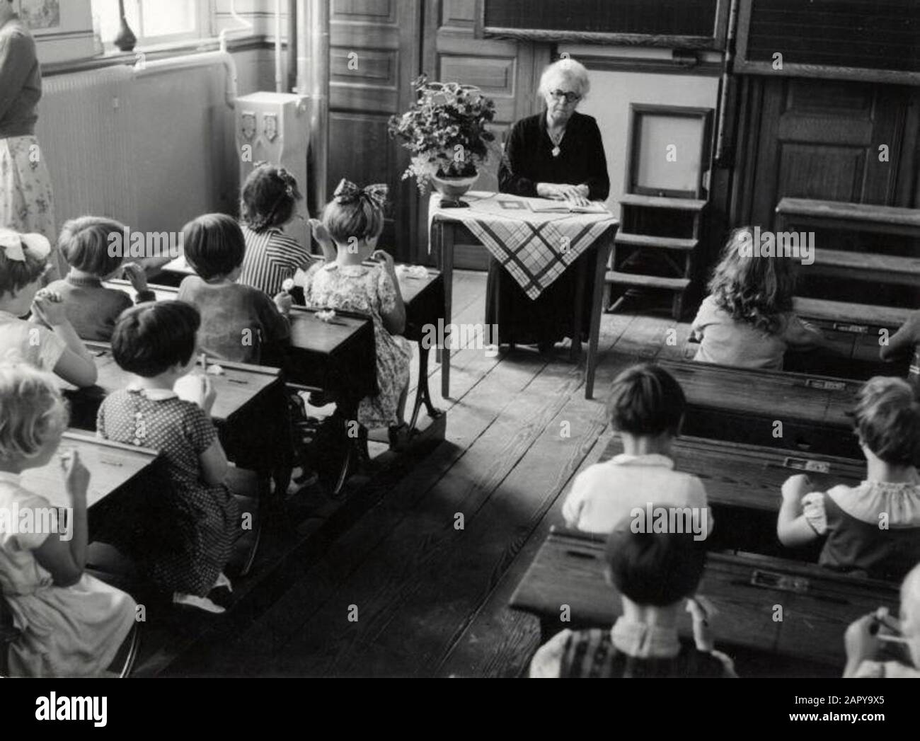 1950s classroom teacher hi-res stock photography and images - Alamy