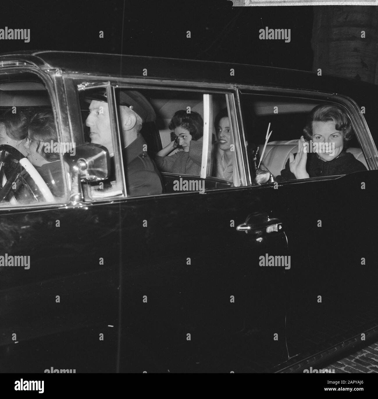 Princess Irene and Prince Don Carlos, the car of Princess Beatrix ...