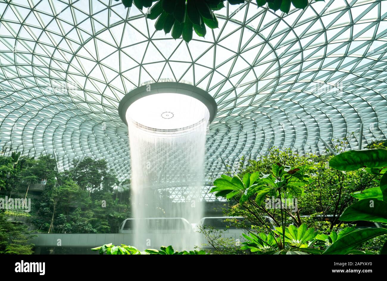 SINGAPORE-OCTOBER 19, 2019 : HSBC Rain Vortex, the world's tallest ...