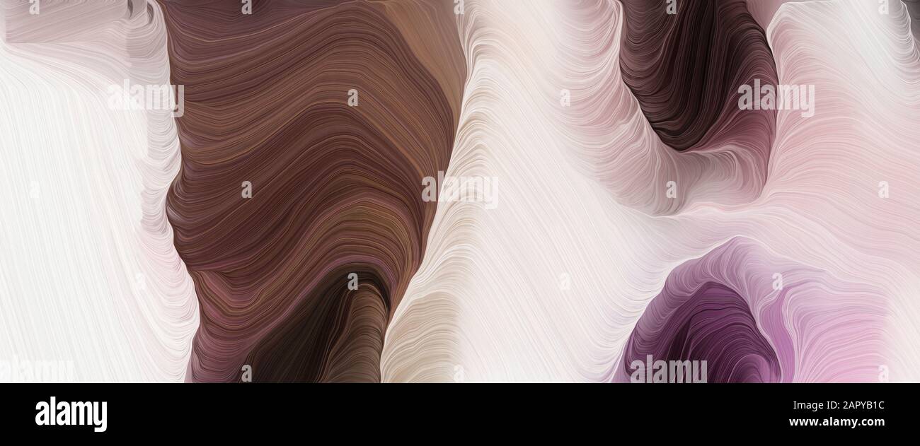 dynamic header design with old mauve, light gray and pastel brown ...