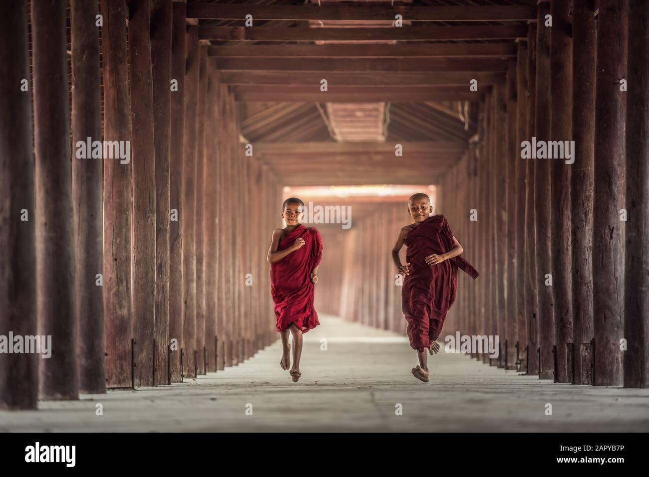 Man walking small temple hi-res stock photography and images - Alamy