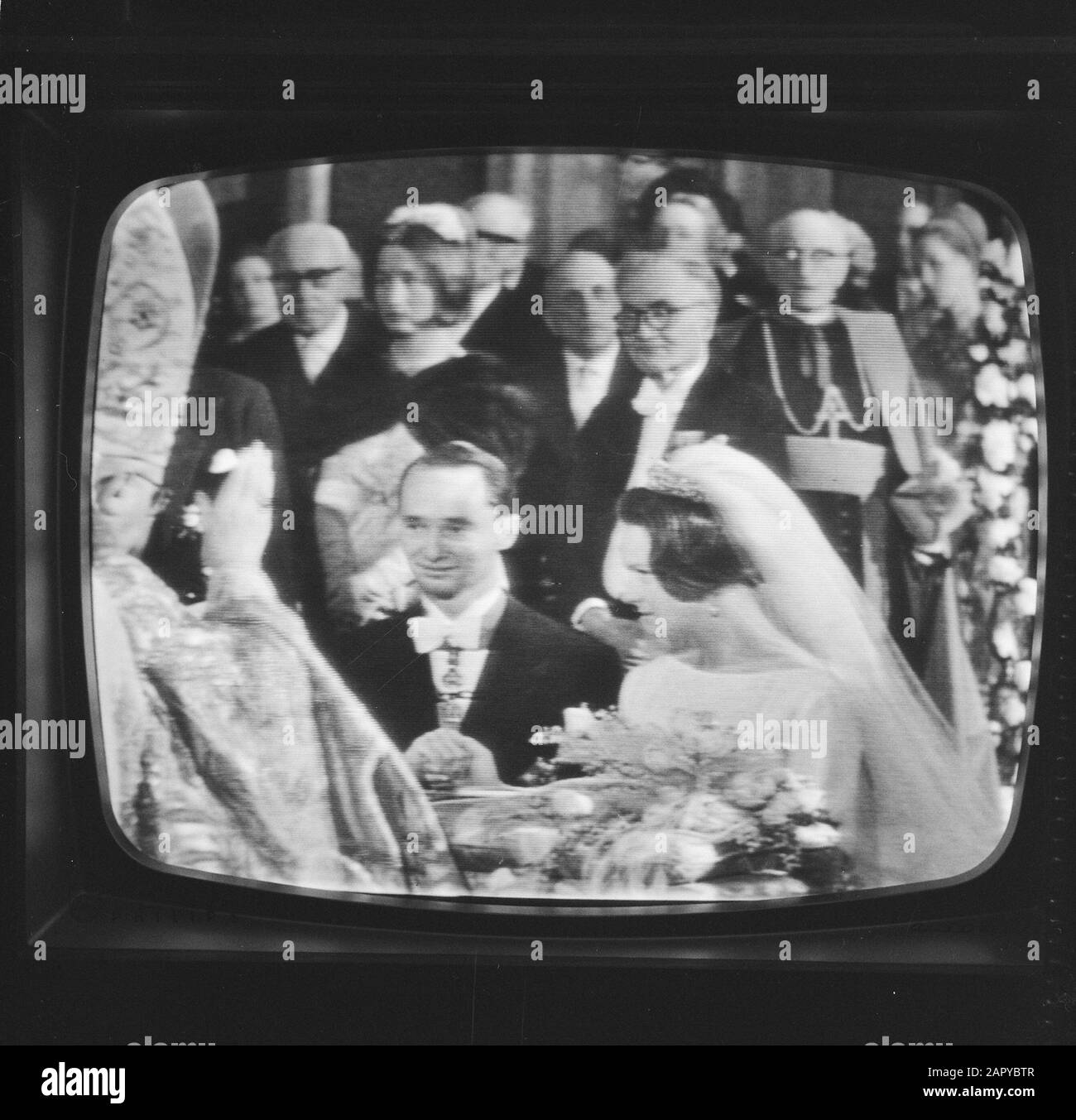 Marriage Princess Irene and Prince Hugo Charles in Rome from television ...