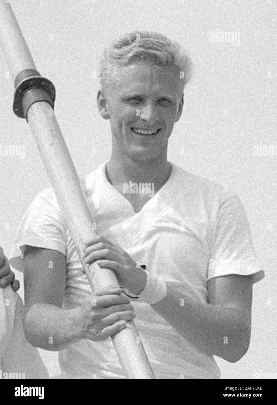 European rowing championships at the Bosbaan, German two with helmsman ...