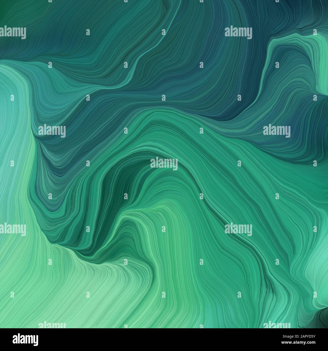 dynamic square graphic. contemporary waves design with sea green ...