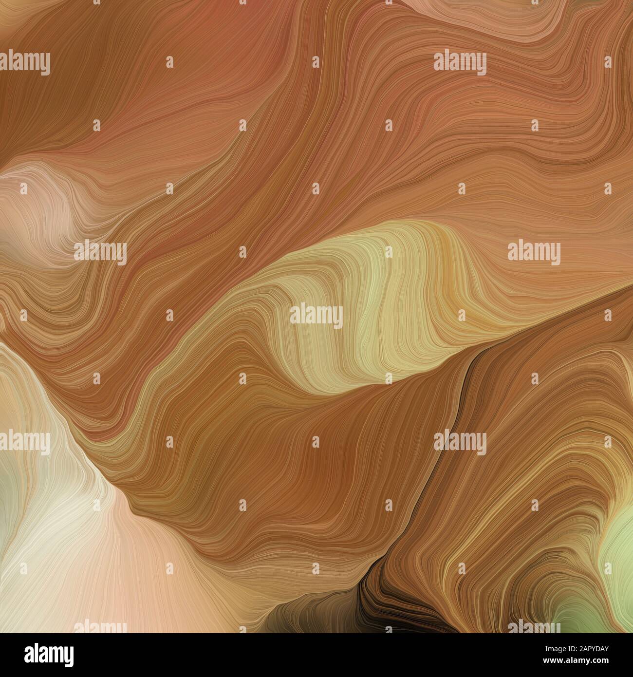 beautiful square graphic with sienna, tan and very dark green color ...