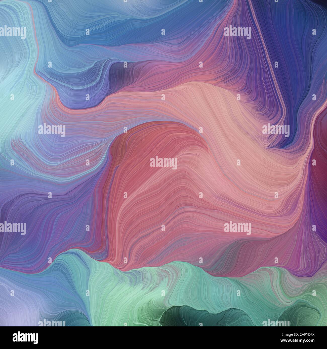 landscape orientation graphic with waves. abstract waves design with ...