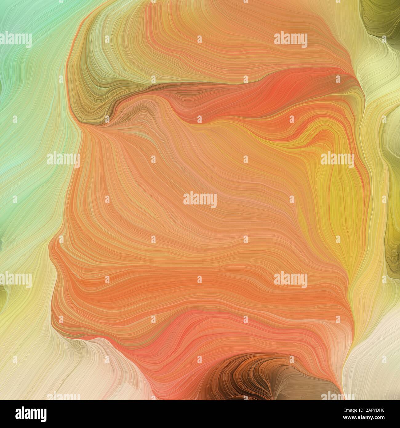 abstract waves illustration with sandy brown, pastel gray and tan color ...