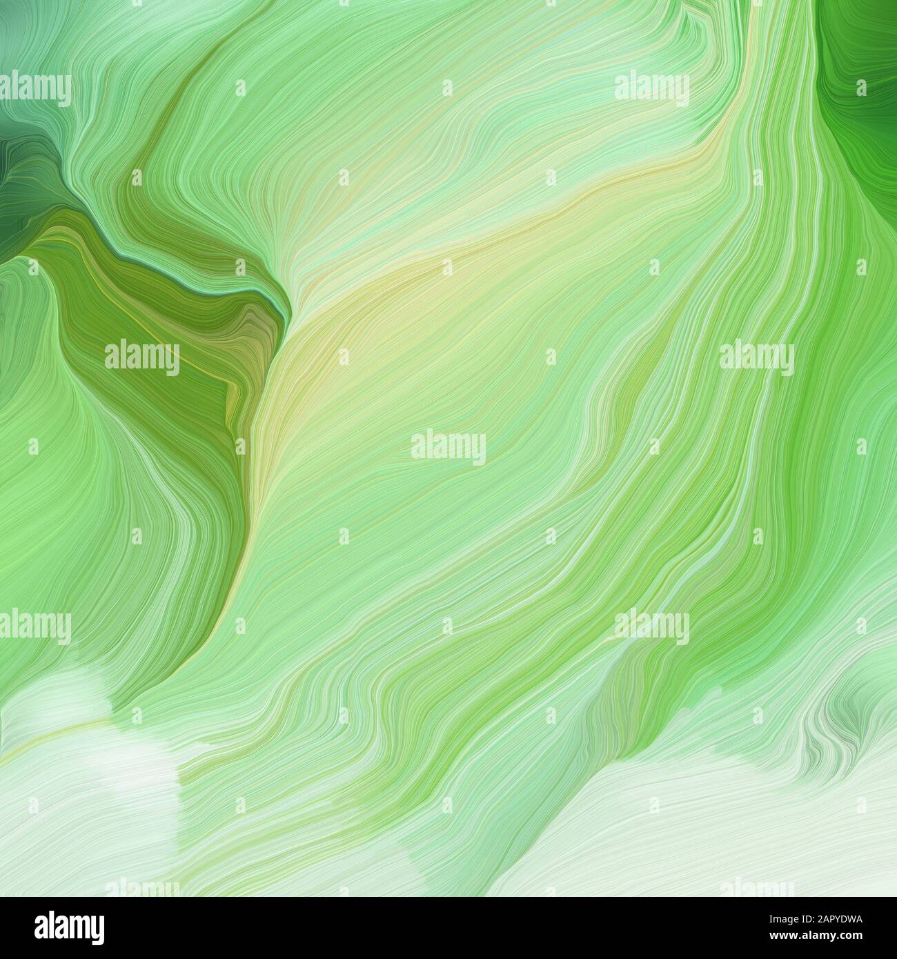 contemporary waves design with light green, olive drab and beige color ...