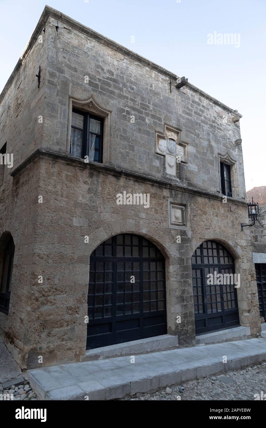 Ancient building in a fortress on the island of Rhodes Stock Photo - Alamy