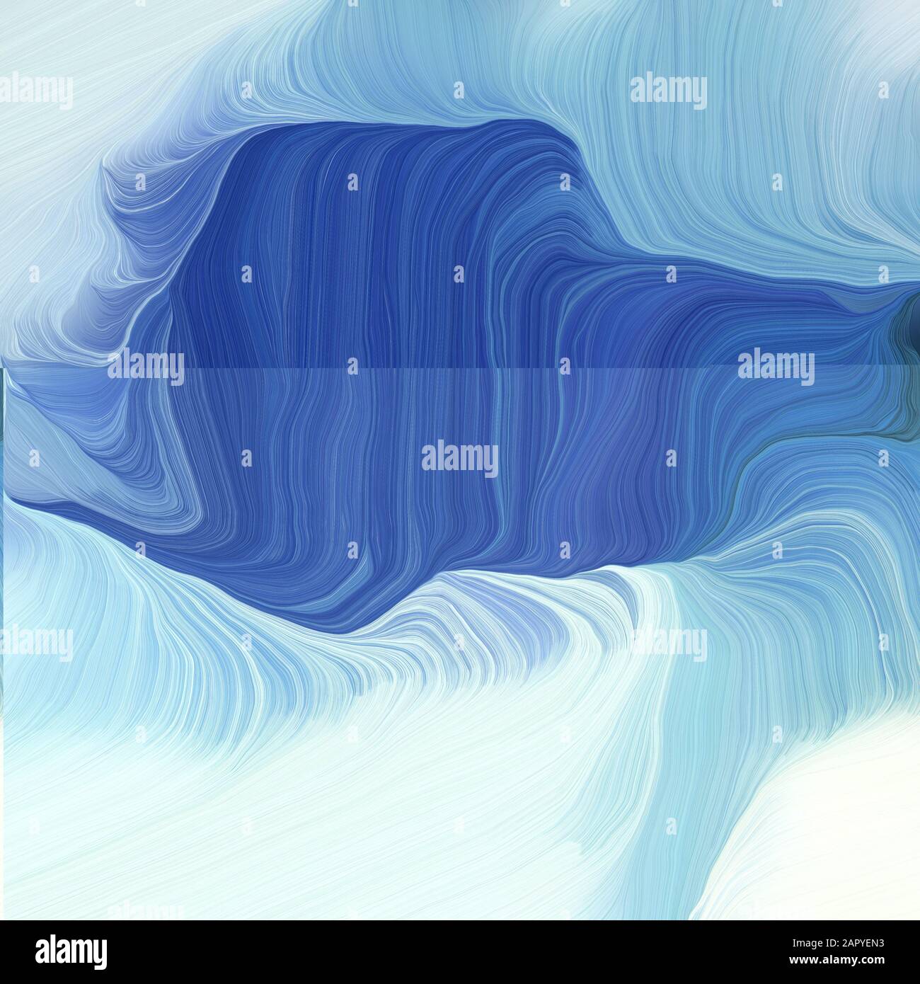 landscape orientation graphic with waves. modern soft curvy waves ...
