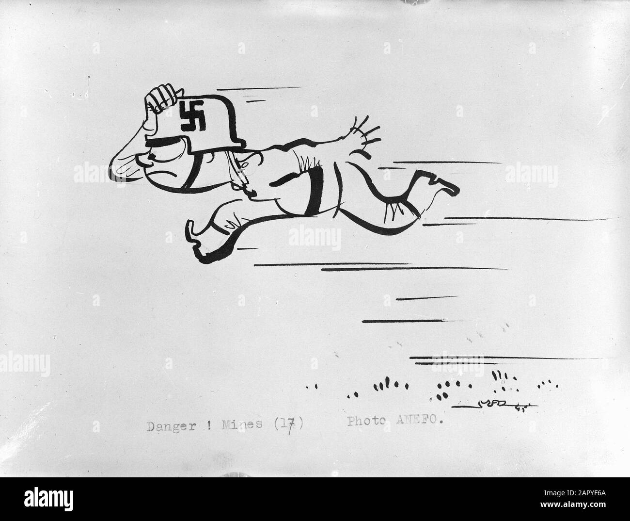 Caricatures concerning mine-clearing Germans Date: 1945 Keywords ...