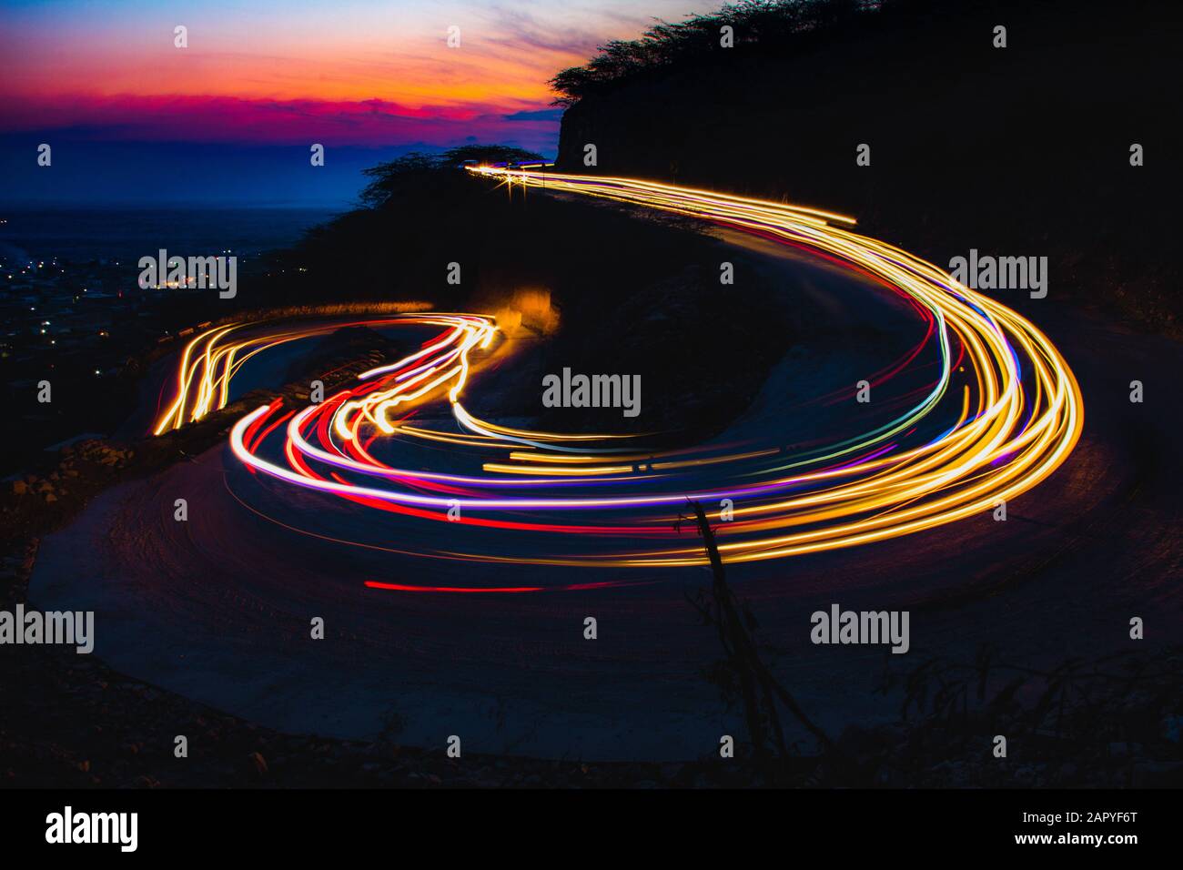 Tunnel speed motion light trails blue hi-res stock photography and ...