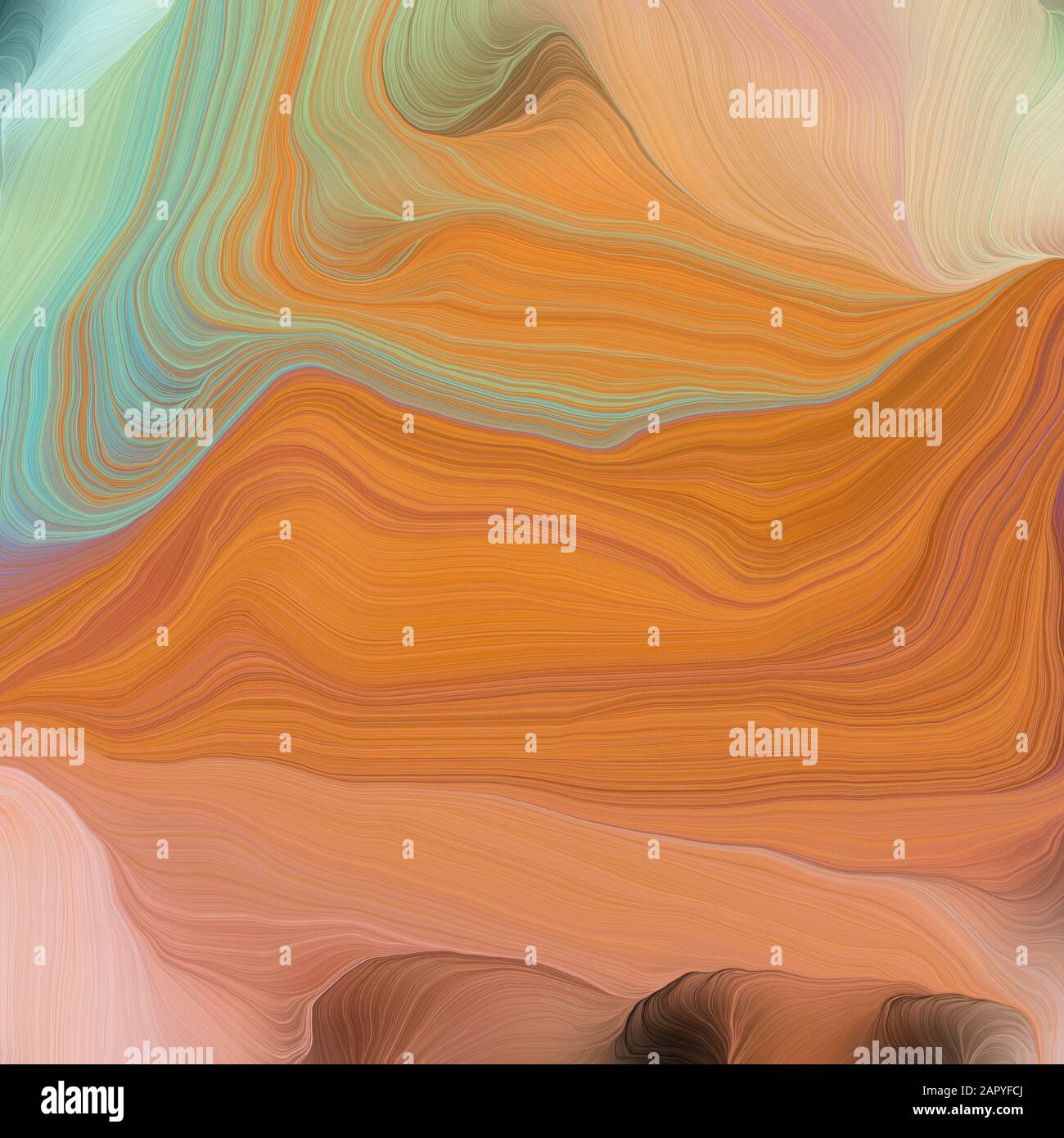 creative square graphic with peru, silver and tan color. modern soft ...