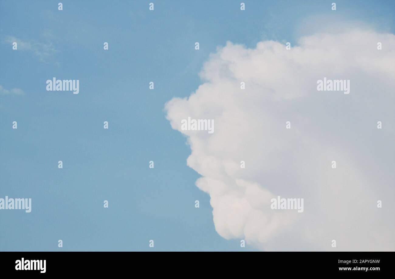 cloud look a like human side face on sky in sunny day Stock Photo - Alamy