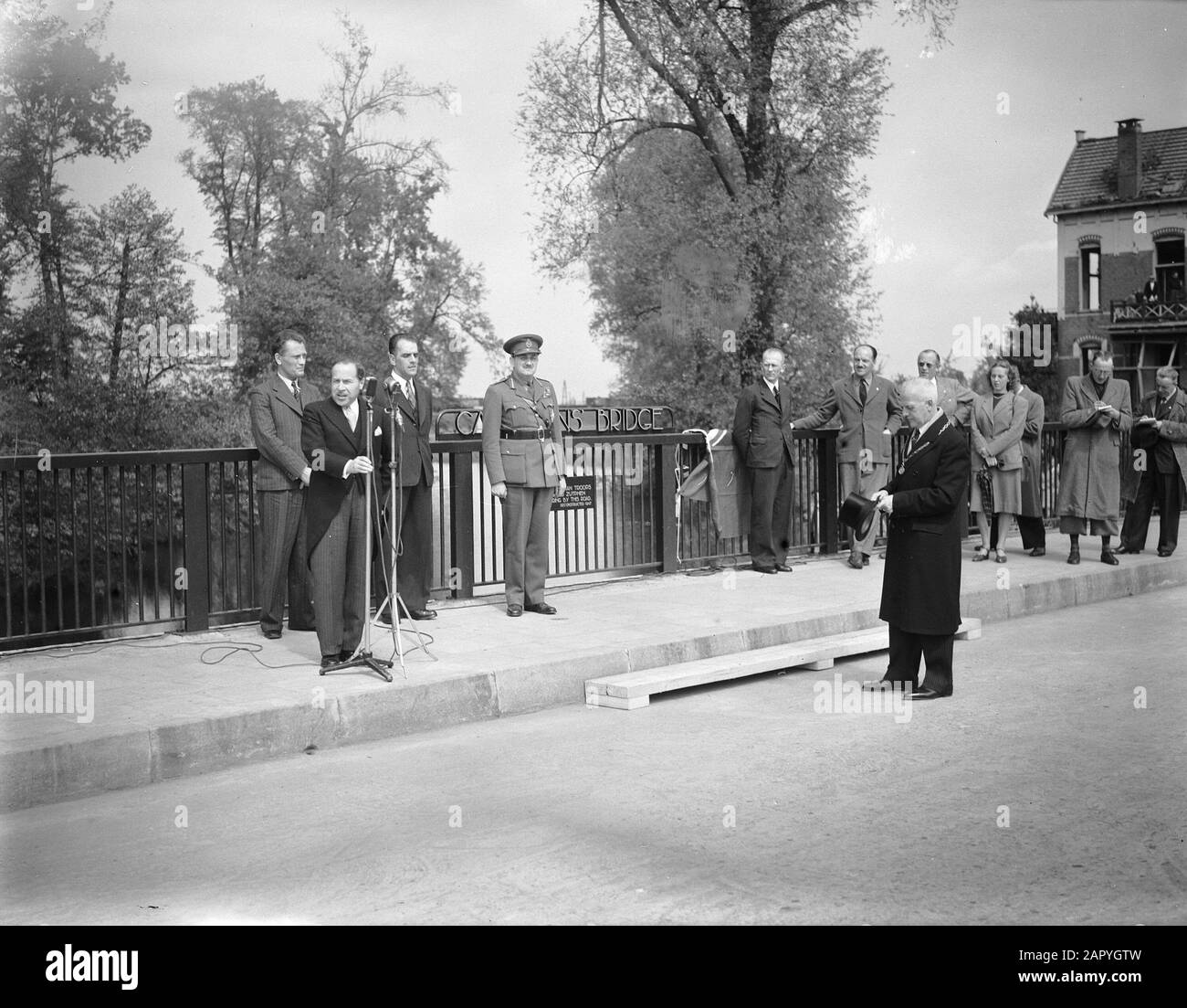 Commemoration Canadian cemetery Holds Canadian bridge Date: May 6, 1948 ...