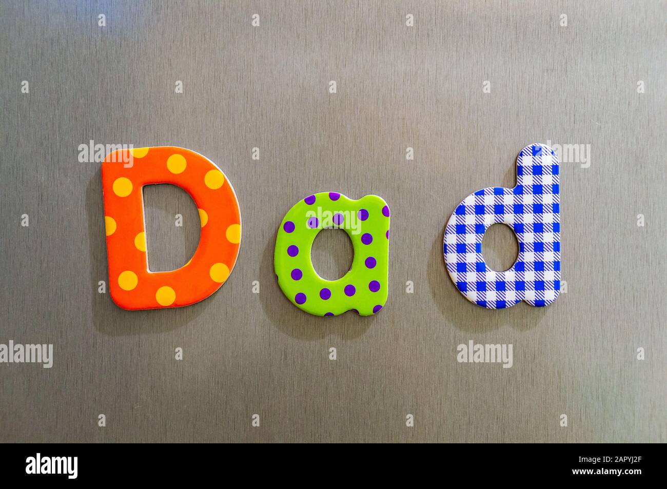 Letters spelling dad hi-res stock photography and images - Alamy