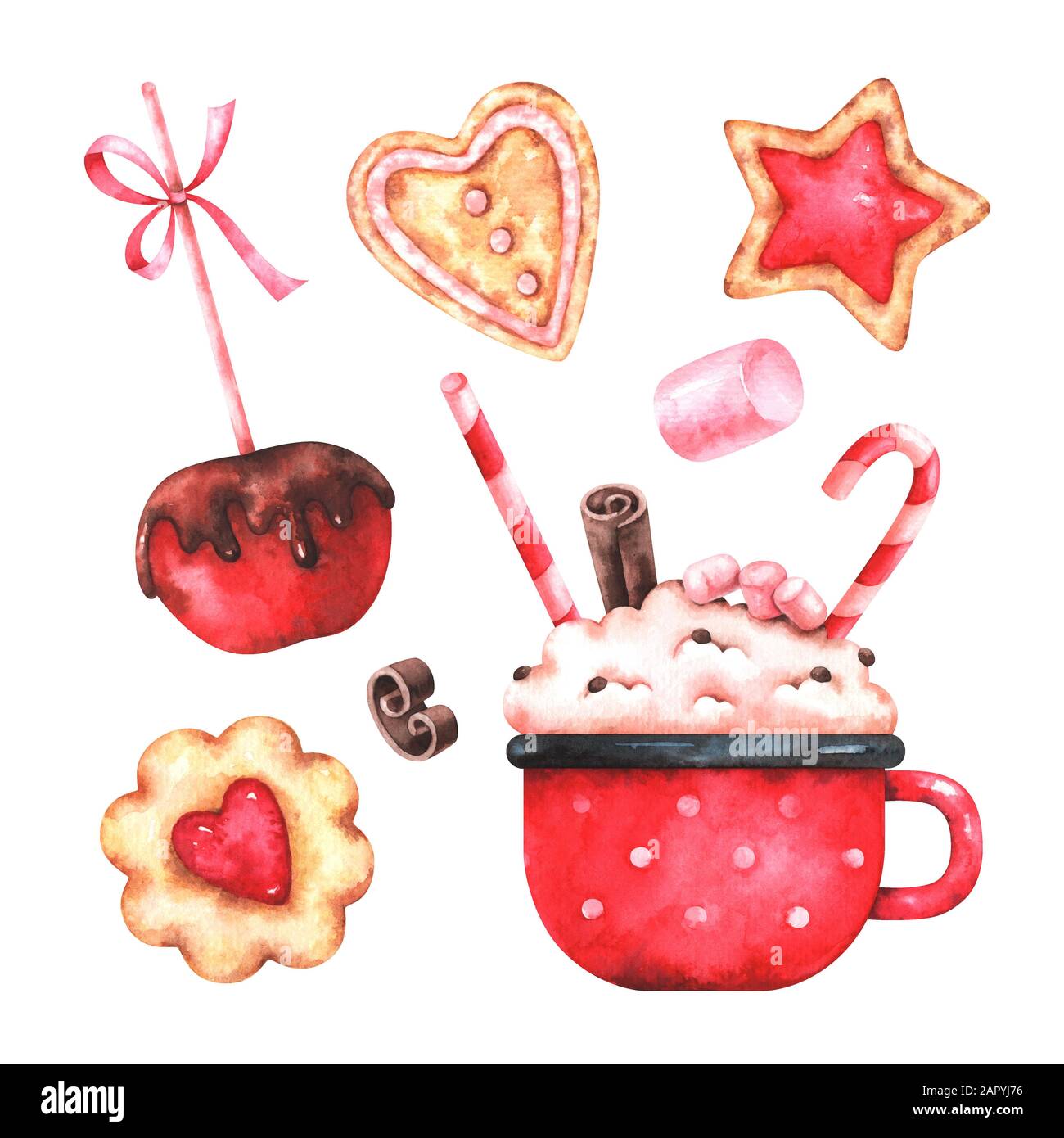 Mug coffee christmas cookies Cut Out Stock Images & Pictures - Alamy