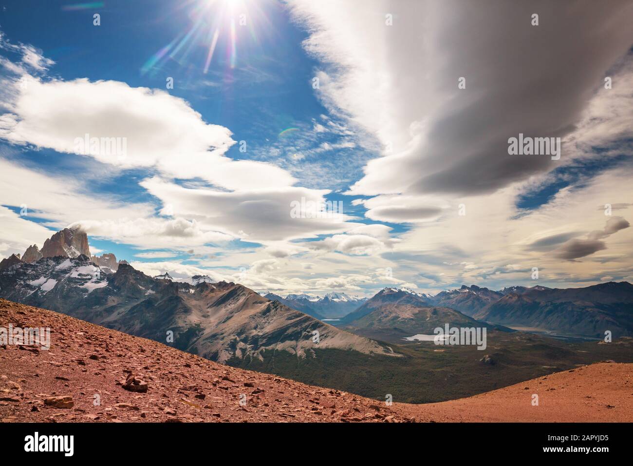 Patagonia landscapes in Southern Argentina. Beautiful natural landscapes Stock Photo - Alamy
