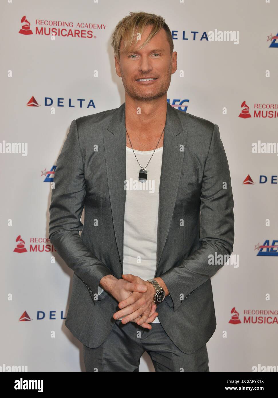 Los Angeles, USA. 24th Jan, 2020. Brian Tyler 023 attends MusiCares ...