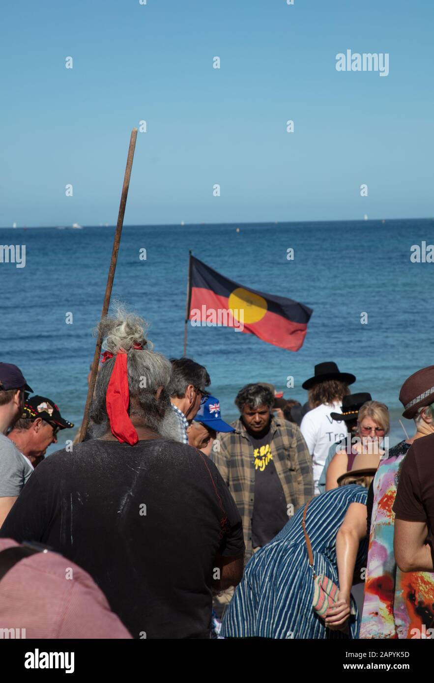 Australian and aboriginal flag together hi-res stock photography and ...