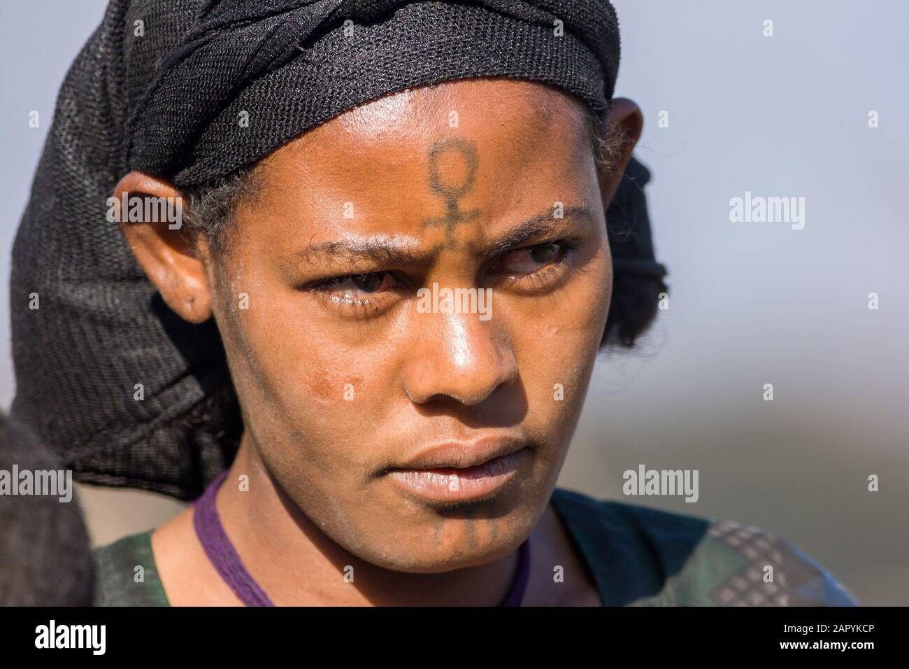 Ethiopian tattoo hi-res stock photography and images - Alamy