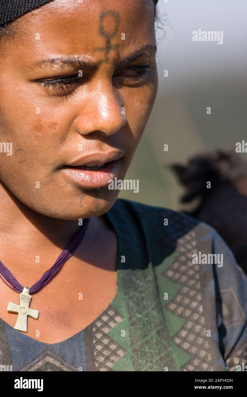 Ethiopian tattoo hi-res stock photography and images - Alamy