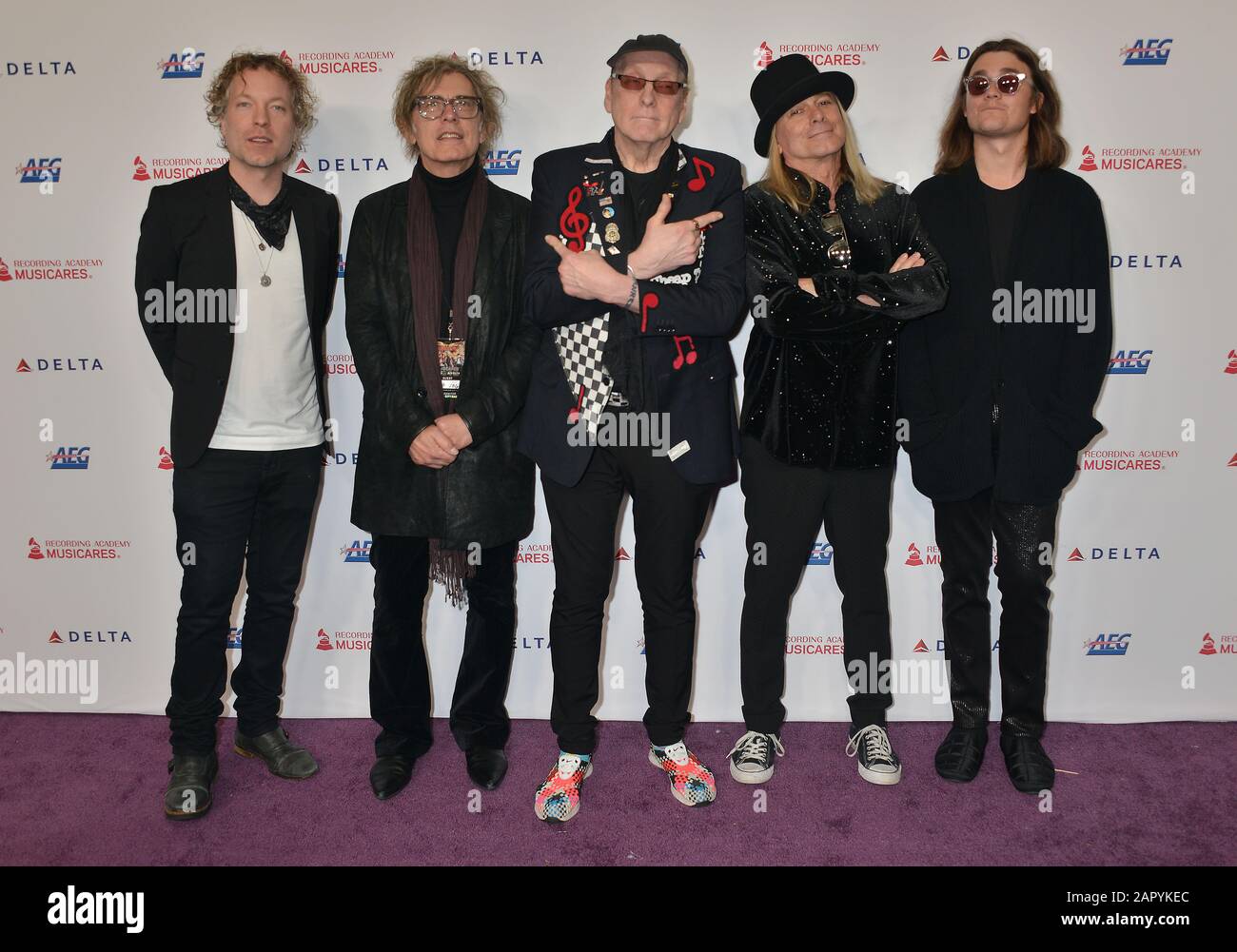 Los Angeles, USA. 24th Jan, 2020. Daxx Nielsen, Tom Petersson, Rick ...