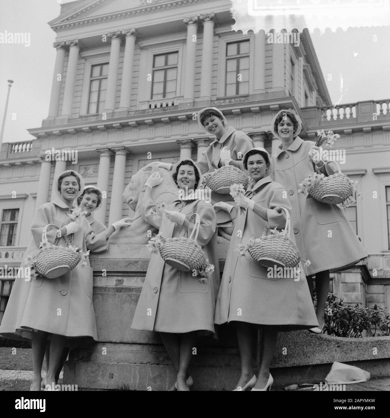 New costumes for the Haarlem flower girls in 1960 the flower girls in ...