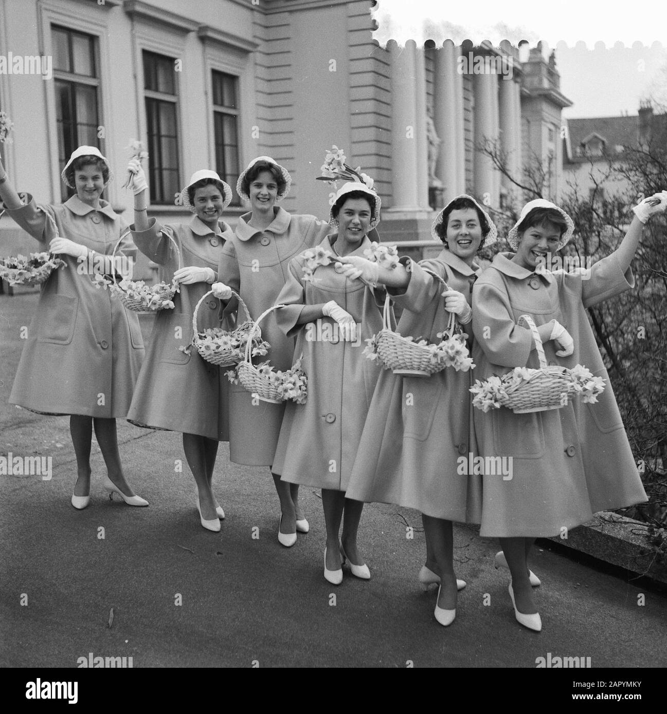 New costumes for the Haarlem flower girls in 1960 the flower girls in ...
