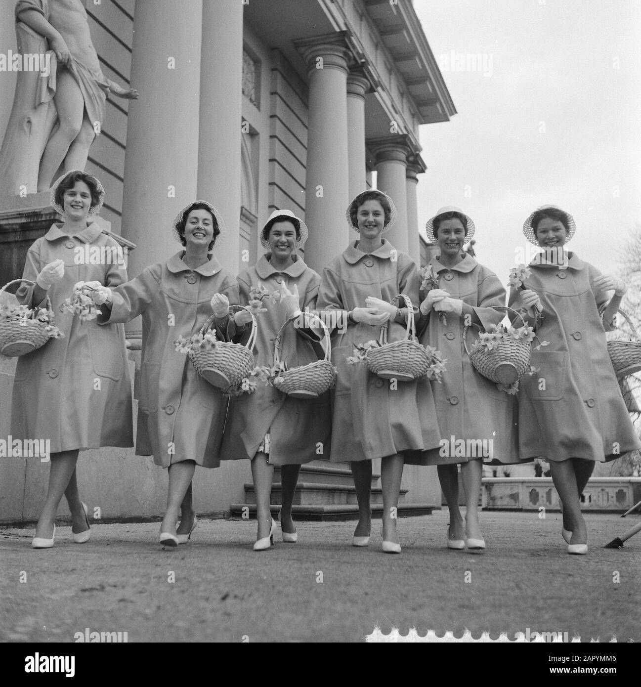 New costumes for the Haarlem flower girls in 1960 the flower girls in ...