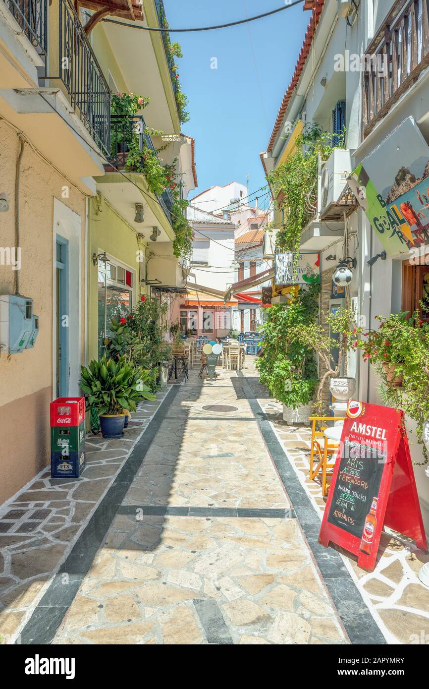 Old Street Of Samos Town High Resolution Stock Photography and Images ...