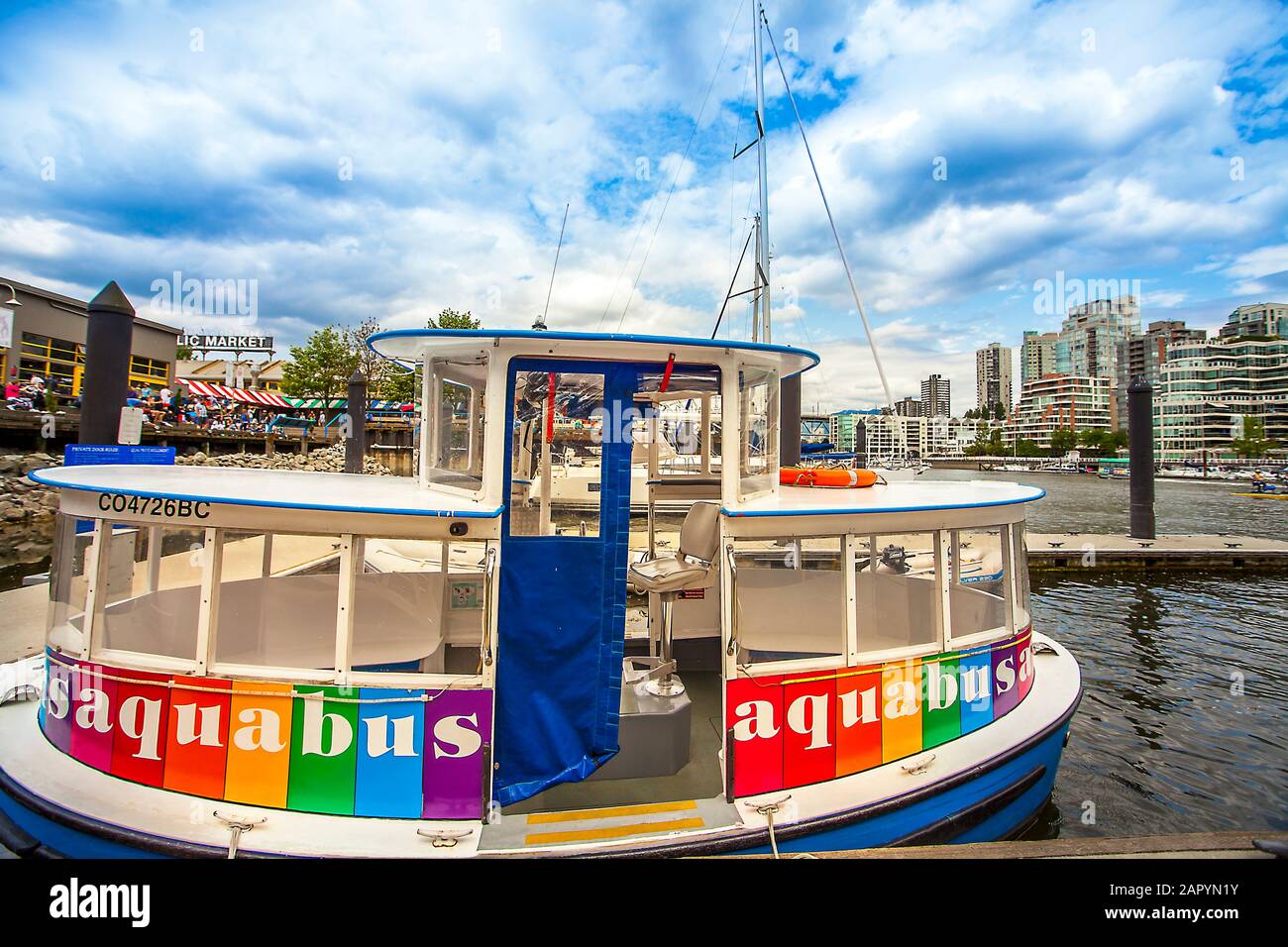 Vancouver British Columbia Canada on June 06, 2018 Aquabus on False ...
