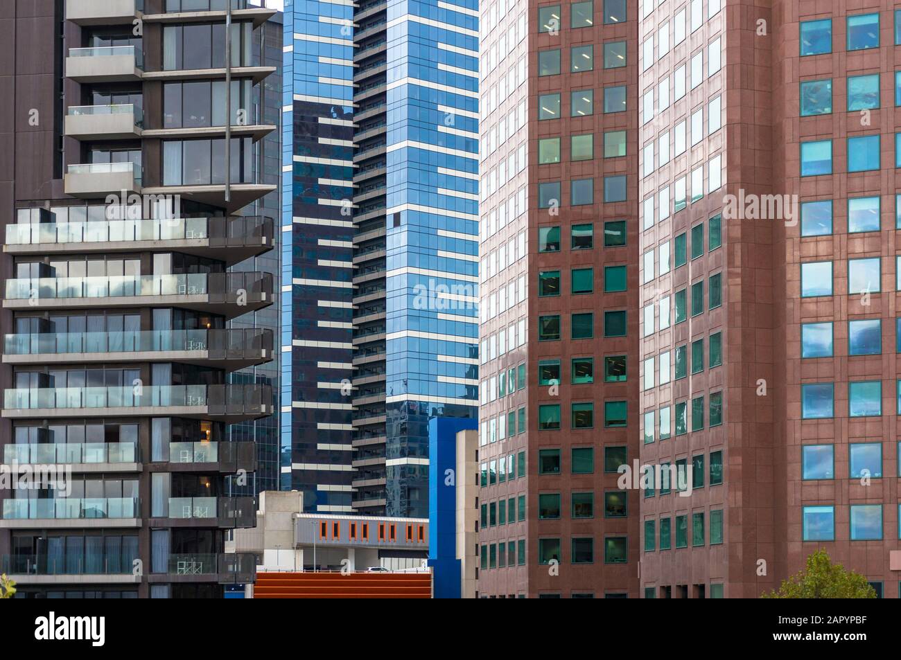 Architecture background of building walls with windows. City ...