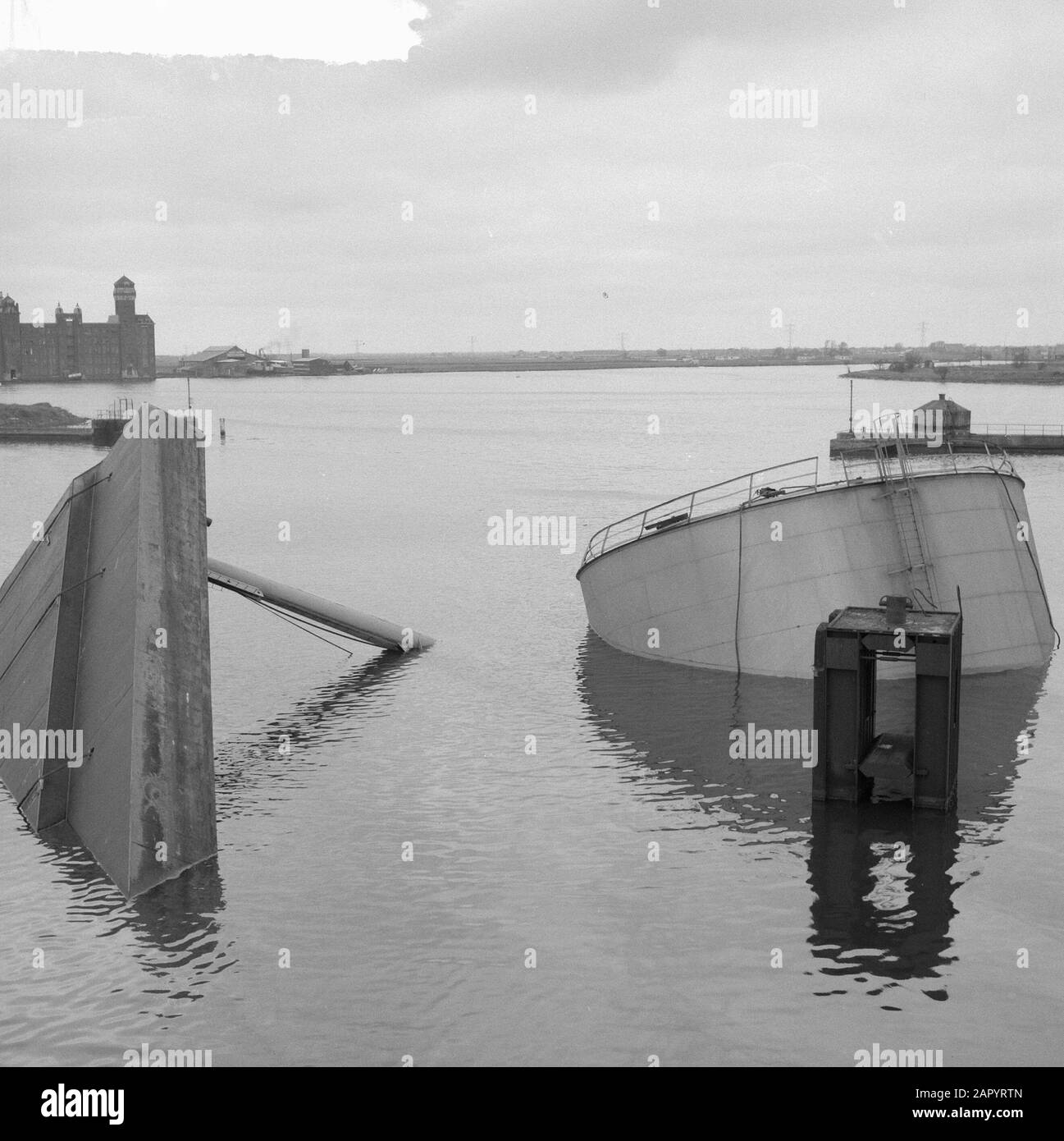 Floating container with petroleum tank wrapped in petroleum port Date ...