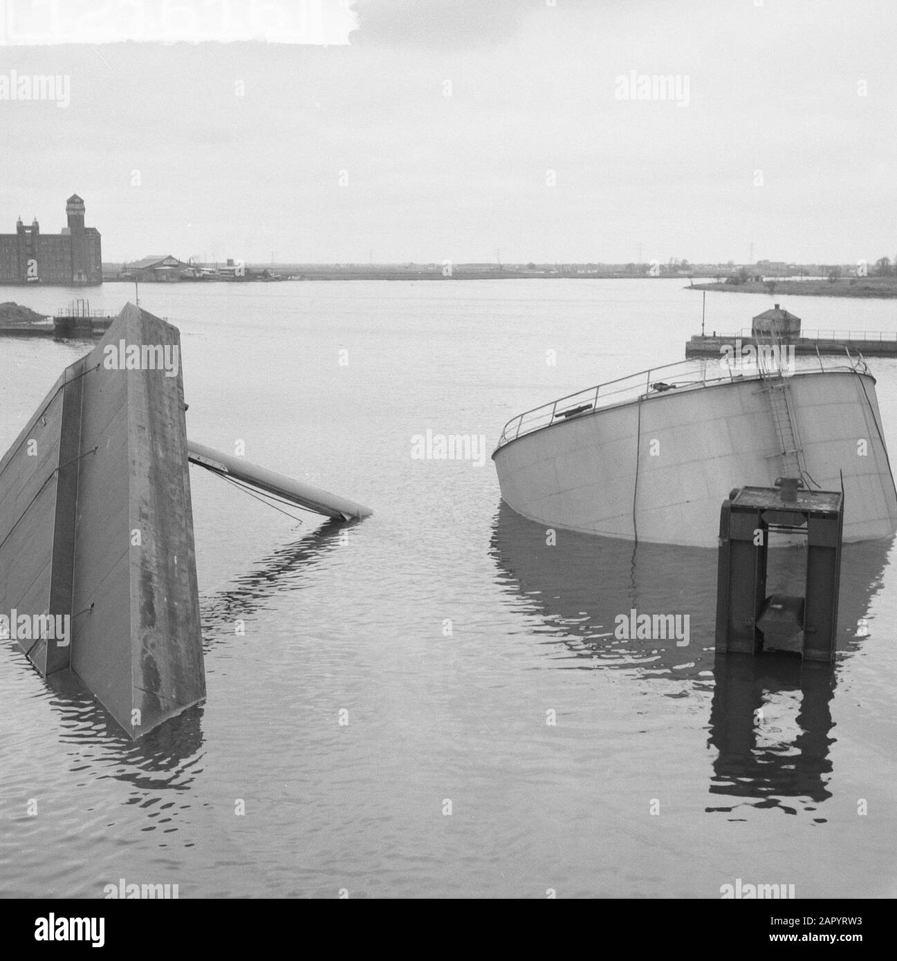 Floating container with petroleum tank wrapped in petroleum port Date ...