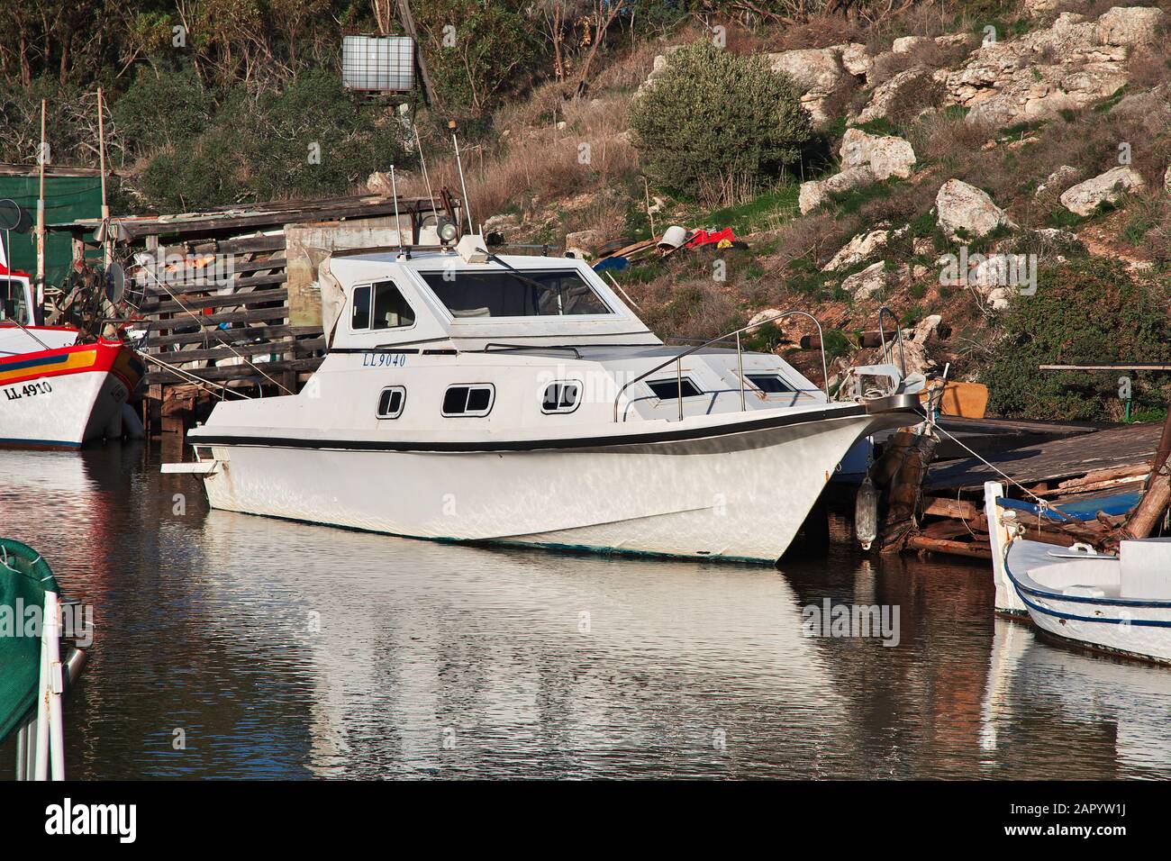 Potamos village/Cyprus - 08 Jan 2016: Boats in Potamos village, Cyprus ...