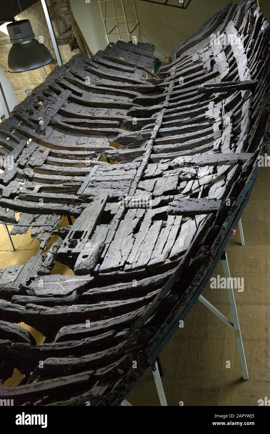 Shipwreck Museum, Kyrenia, Northern Cyprus: remains of a Greek merchant ...
