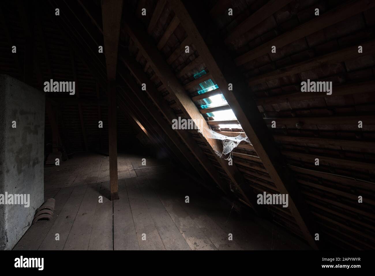 Interior old messy attic hi-res stock photography and images - Alamy
