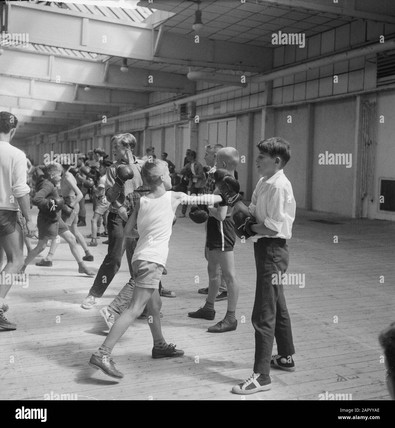 Sports week in Oude RAI. Boxing Date: 17 July 1961 Keywords: BOXERS ...