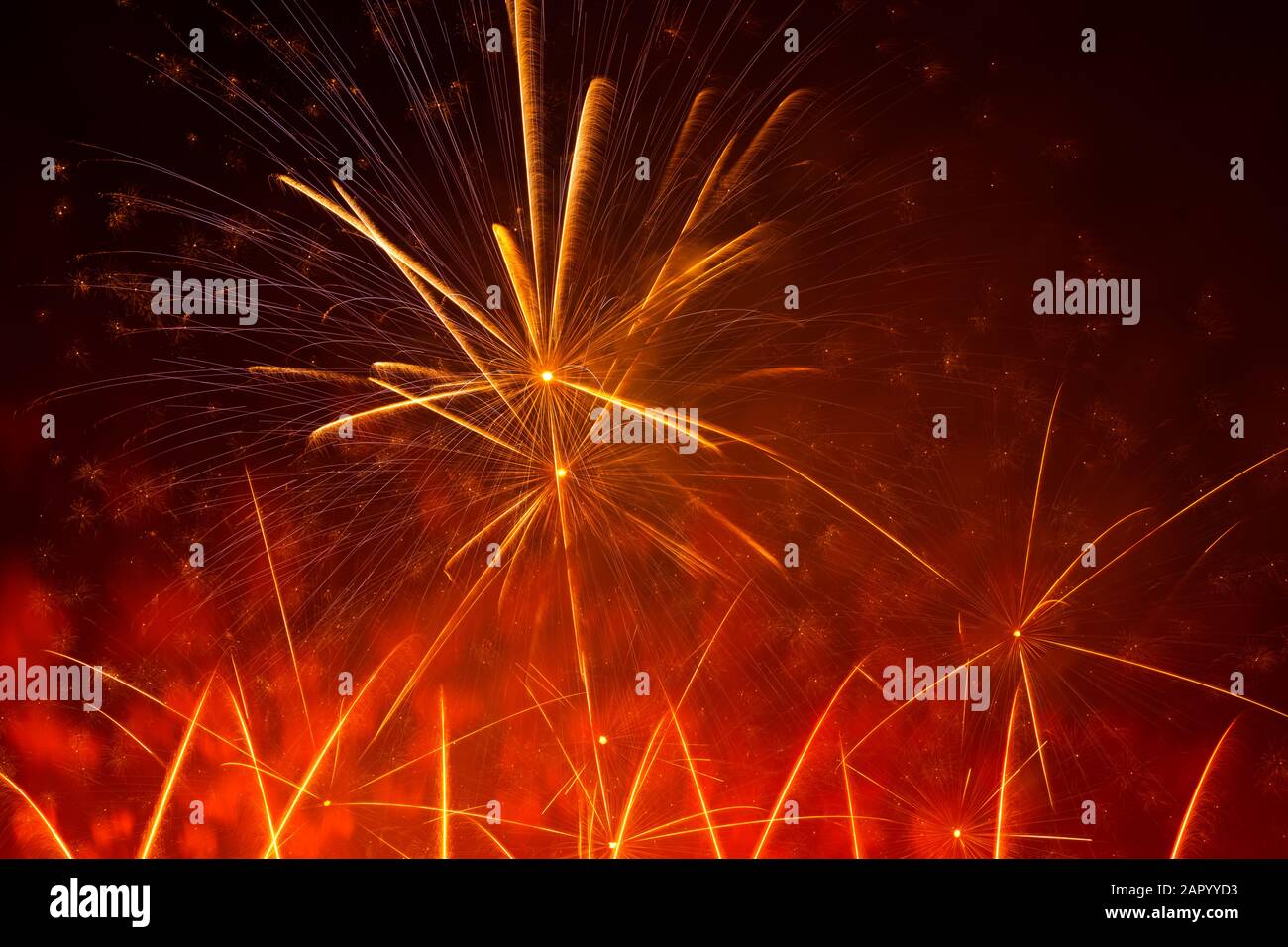 Orange Fireworks