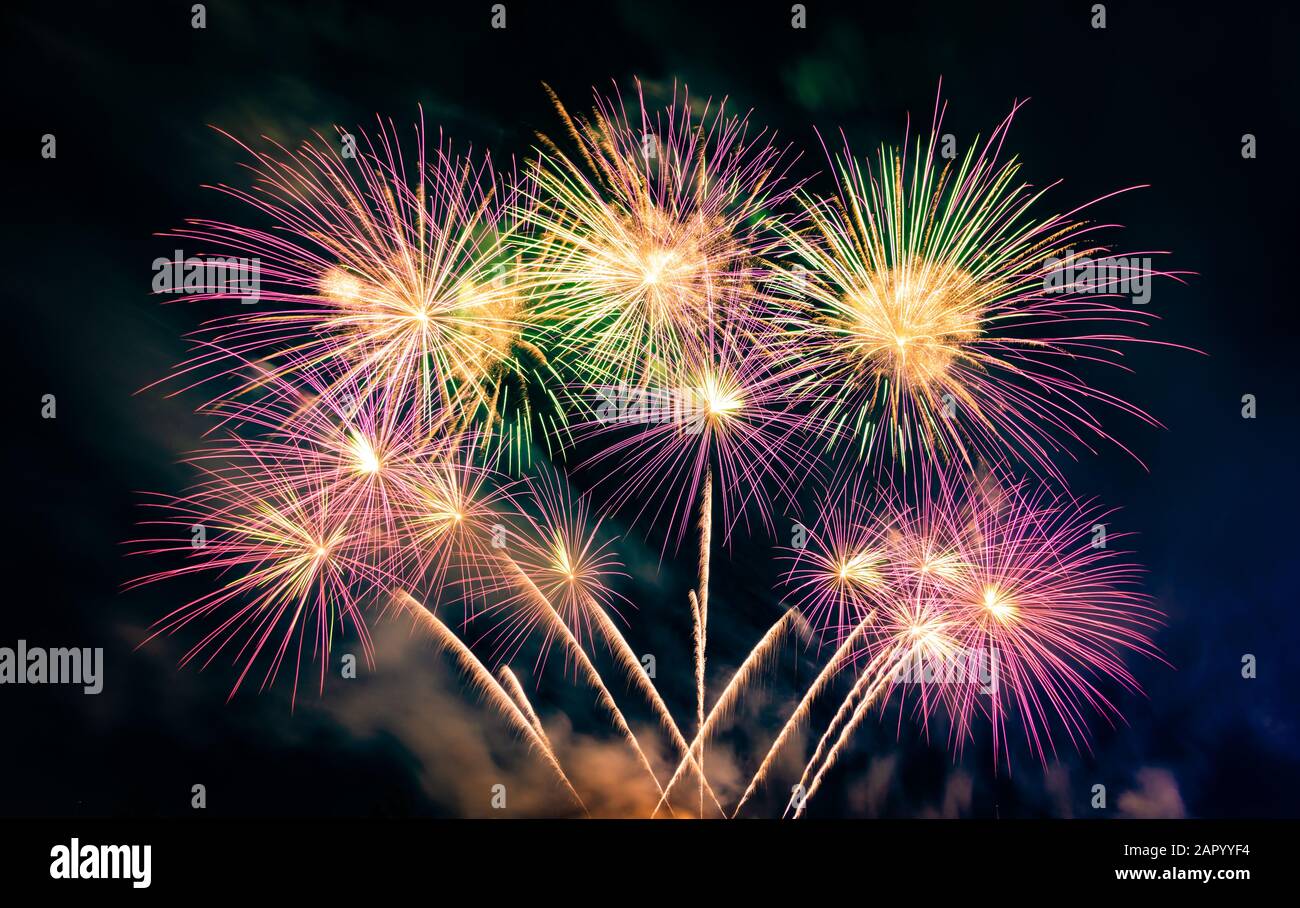 Animated Fireworks Display
