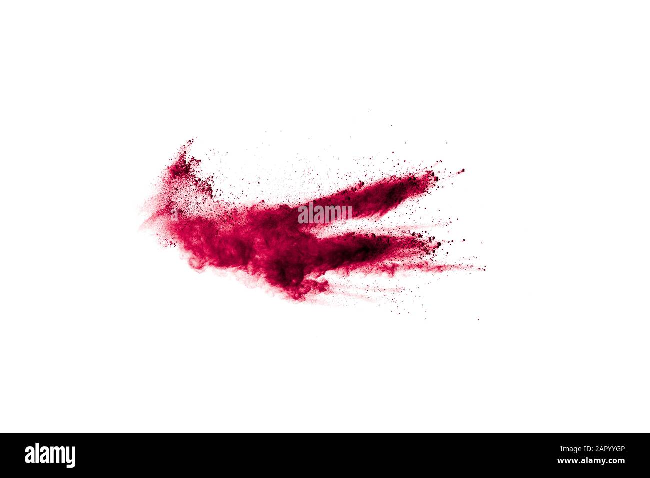 Red particles fly on dark Cut Out Stock Images & Pictures - Alamy