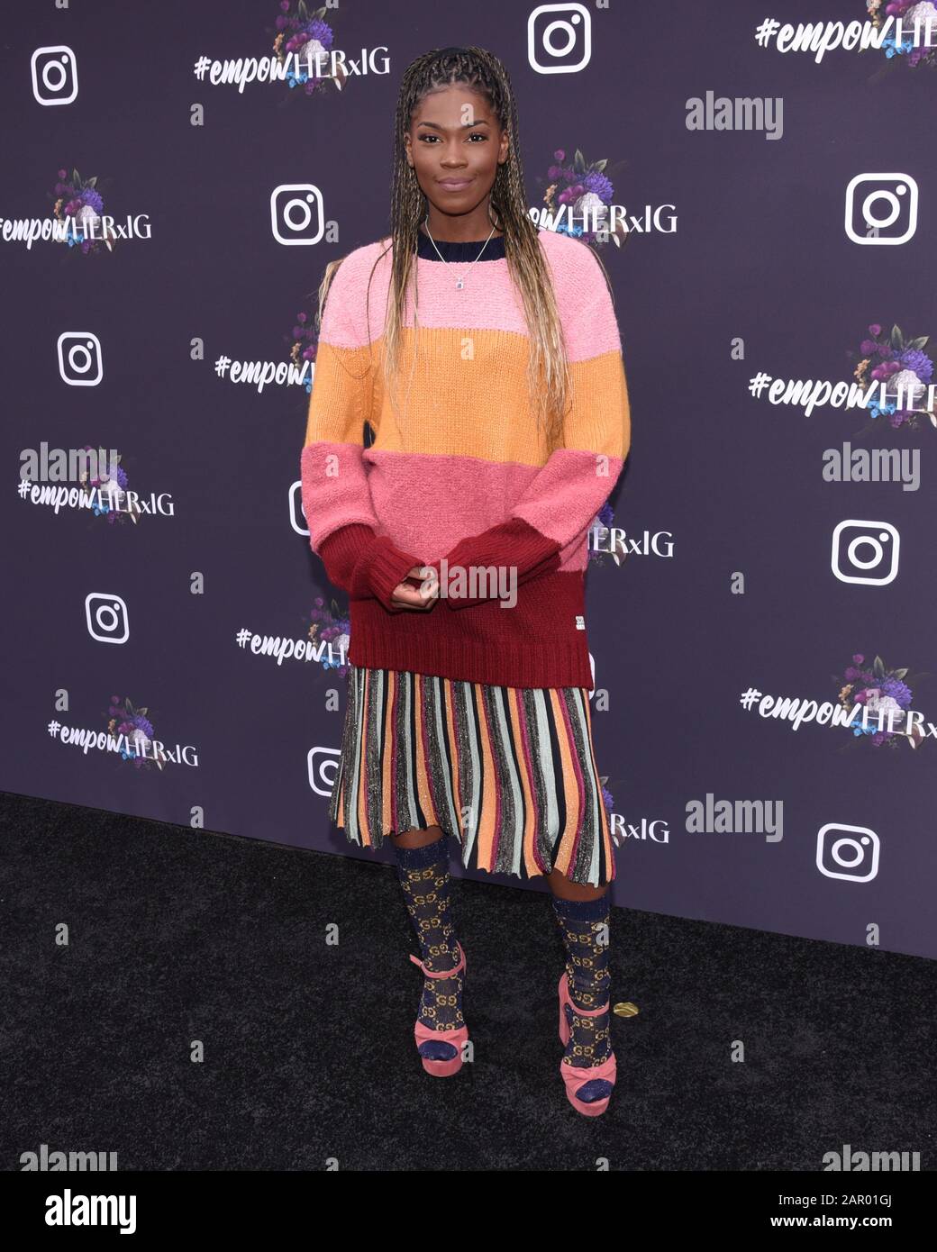 January 24, 2020, West Hollywood, CA, USA: Amber Grimes attends the ...