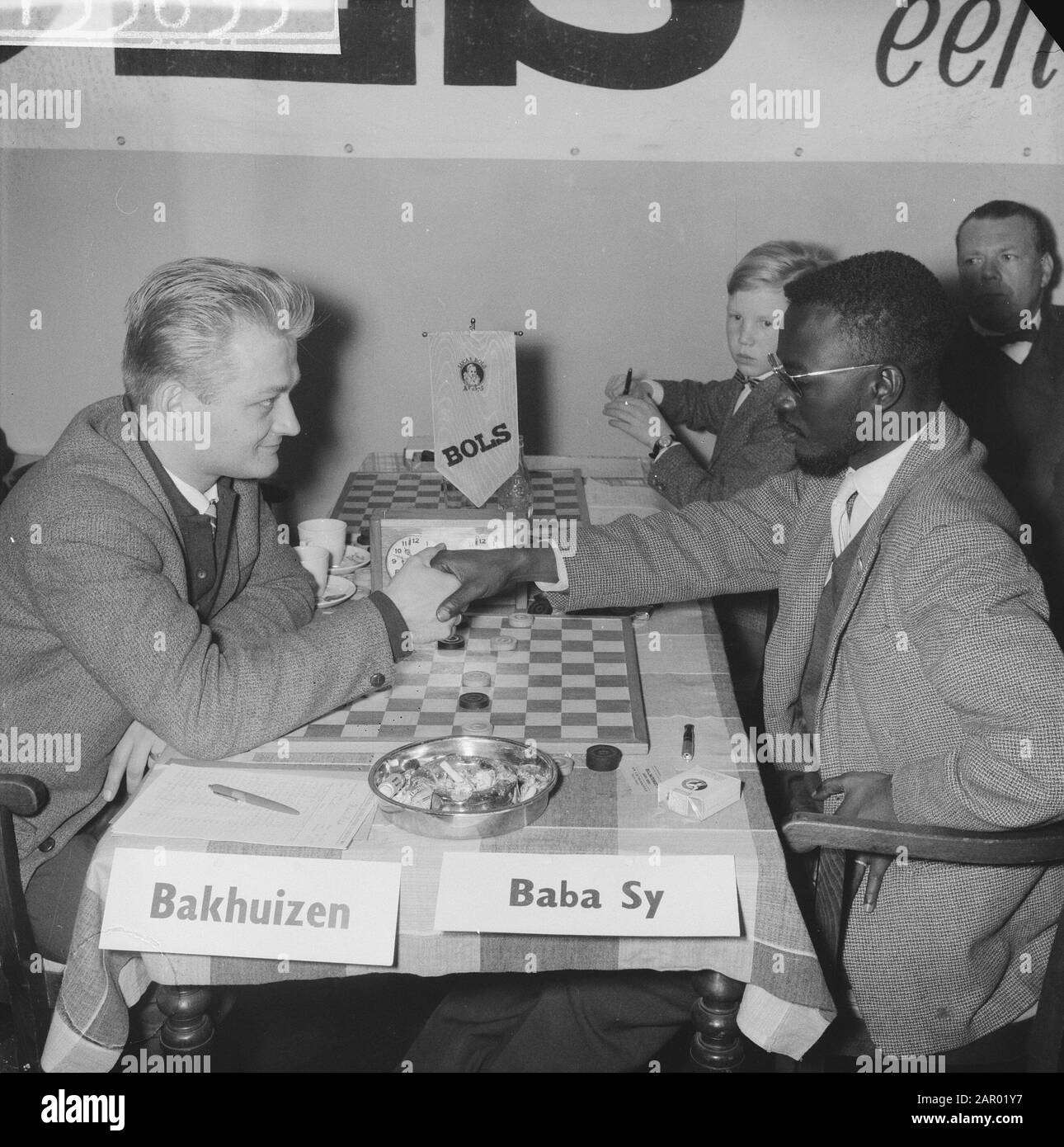 International draughts tournament in Amsterdam. Baba Sy and Bakhuizen ...